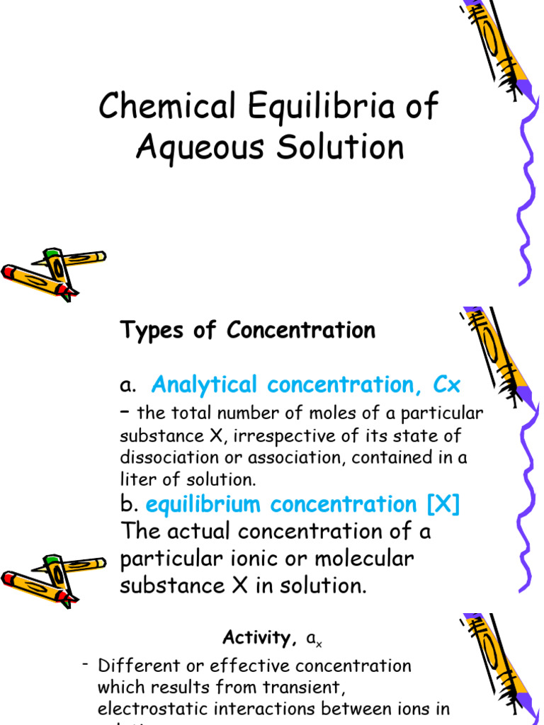Chemical Equilibria | PDF | Ph | Chemical Equilibrium