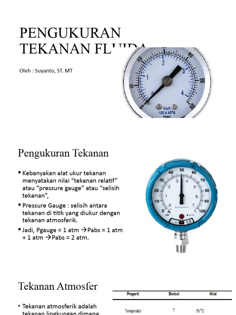 Pengukuran Tekanan Fluida | PDF