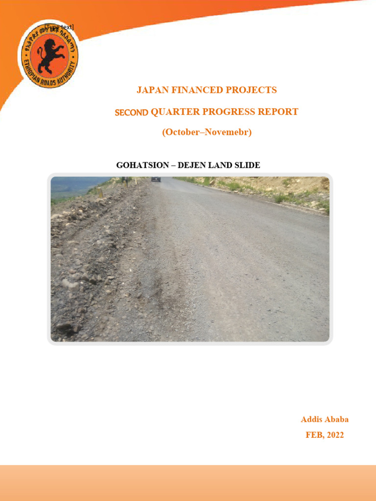1.................. Second Quarter Japan Report in 2014 EFY (Final) | PDF | Road | Ethiopia