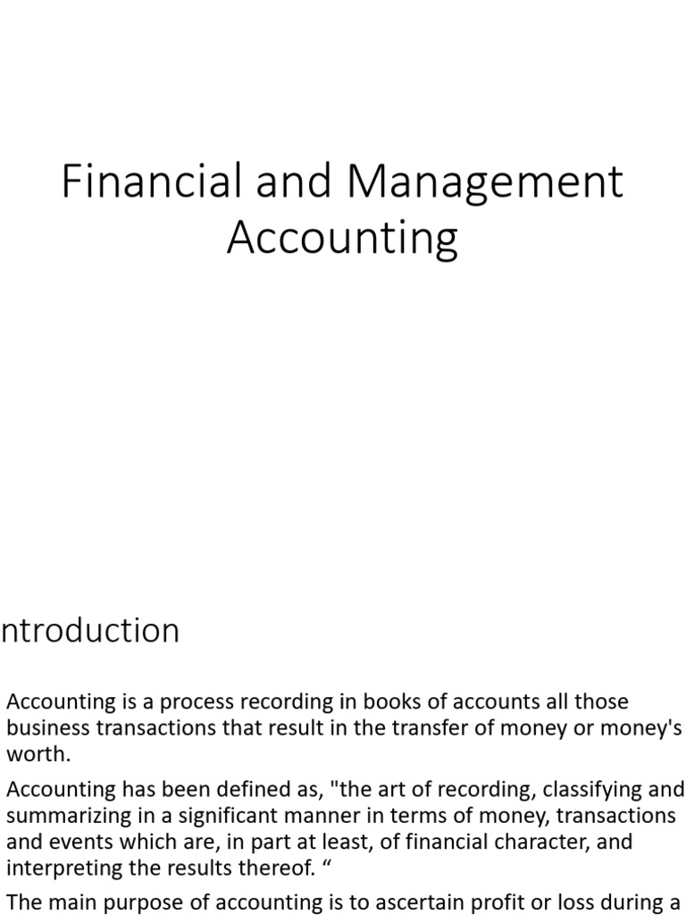 Financial Acc Ppt | PDF | Debits And Credits | Bookkeeping