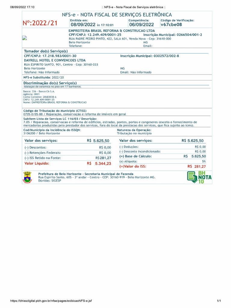 Modelo Nota Fiscal | PDF