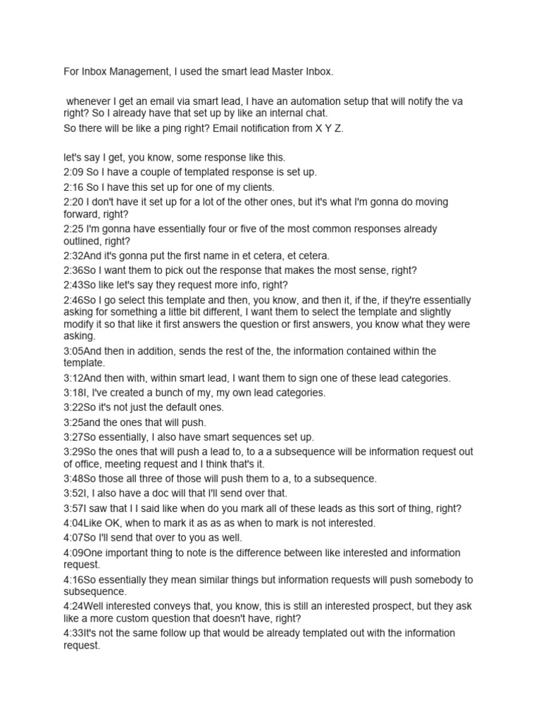 For Inbox Management | PDF | Computing