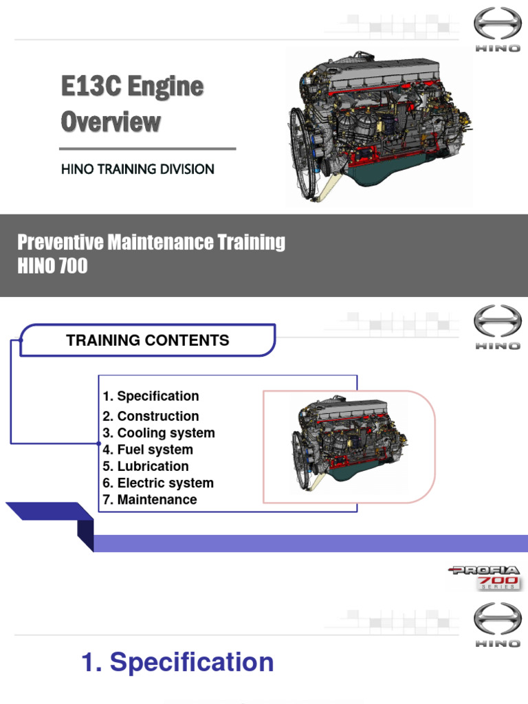 02. Engine E13C Overview | PDF | Piston | Internal Combustion Engine