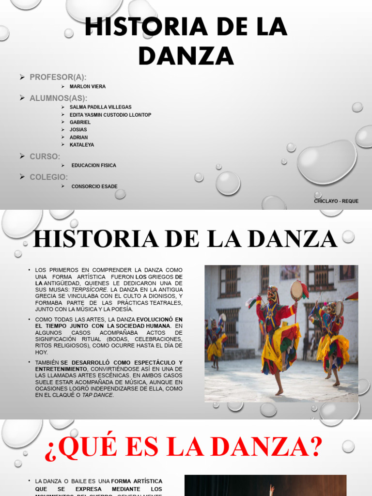 Historia de La Danza | PDF | Bailes | Entretenimiento