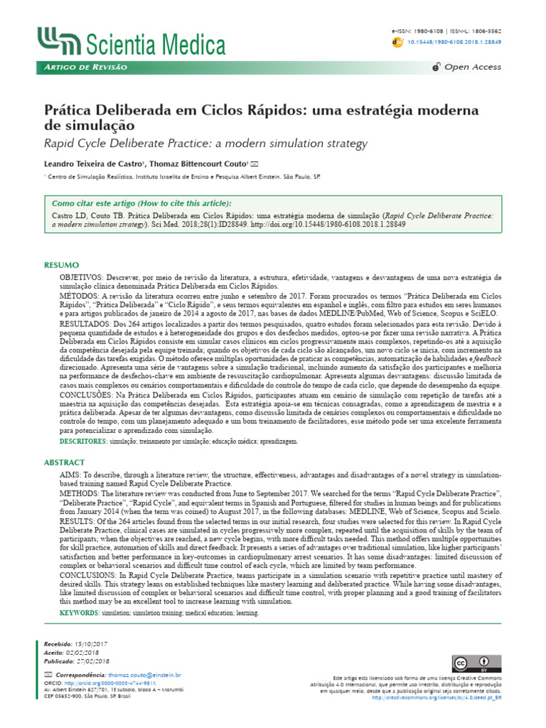 Pratica Deliberada em Ciclos Rapidos | PDF | Aprendizado | Tempo