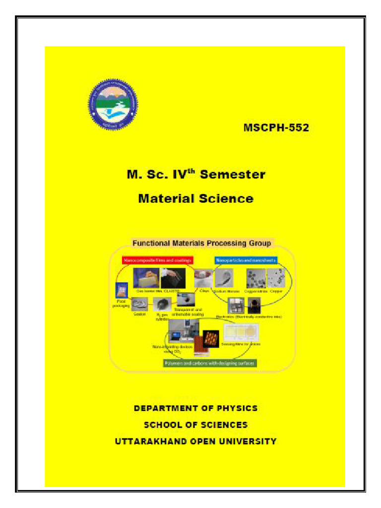 MSCPH 552 | PDF | Ceramics | Materials Science