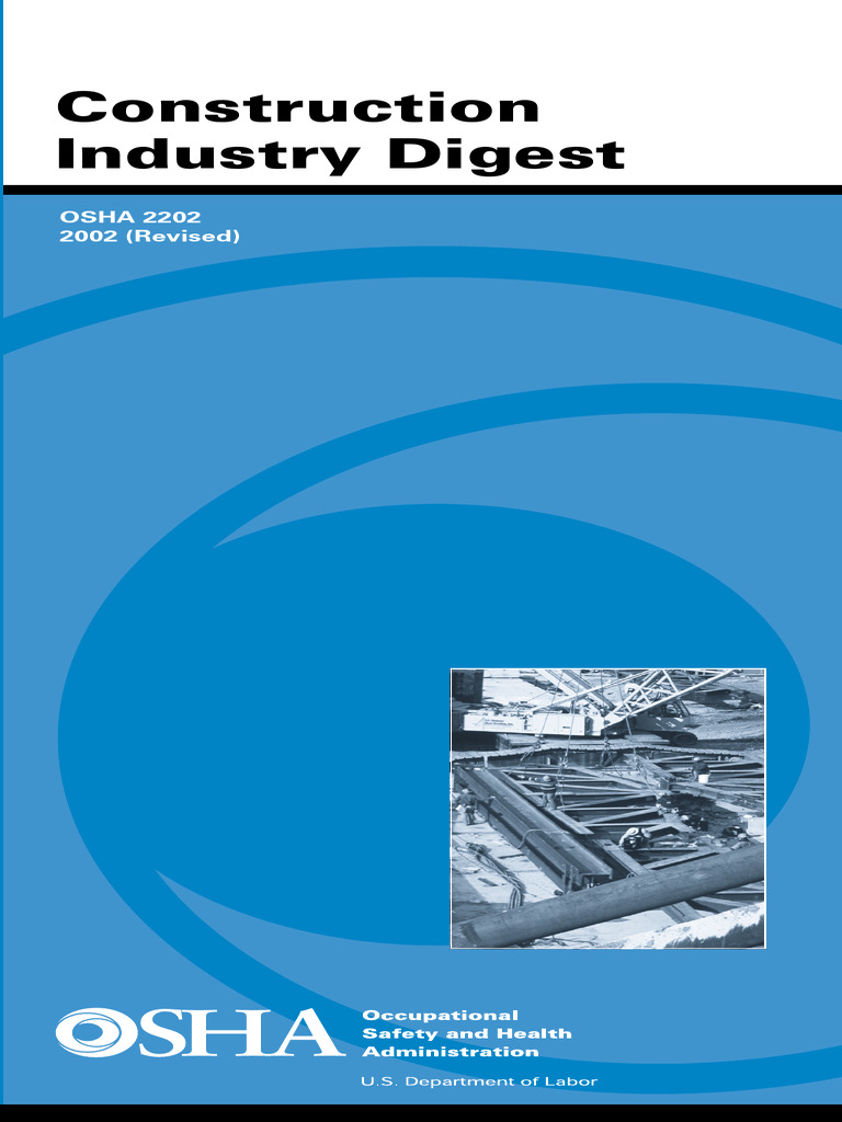 OSHA 2202-Construction Industry Digest 18000 | PDF | Occupational ...