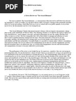 Analyzing "The Social Dilemma" Documentary | PDF | Social Networking ...