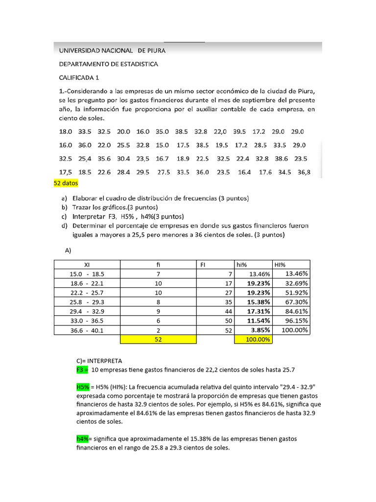 Práctica de Estadistica | PDF