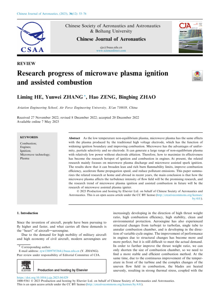 Cja 4 | Download Free PDF | Plasma (Physics) | Combustion