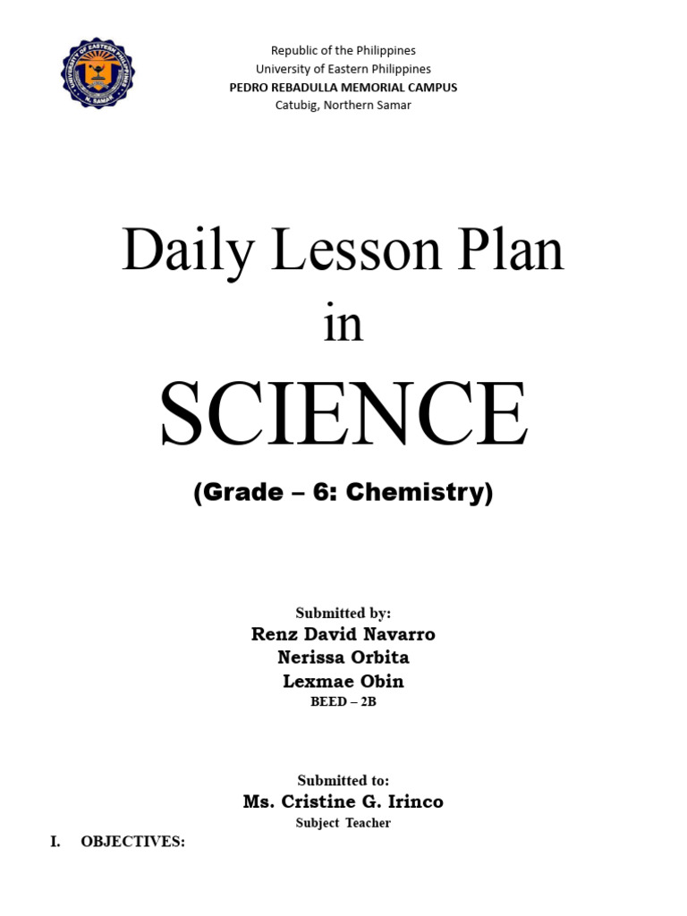 Detailed Lesson Plan in Science | PDF | Mixture | Molecules