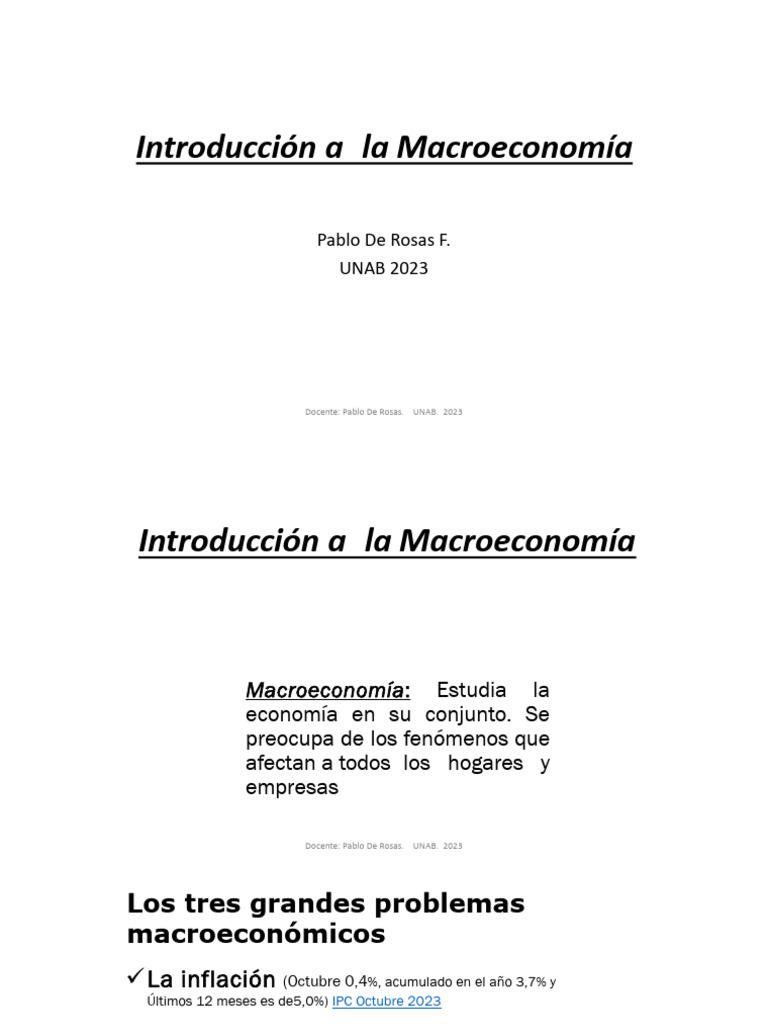 Presentación Macro | PDF | Producto Interno Bruto | Crecimiento económico