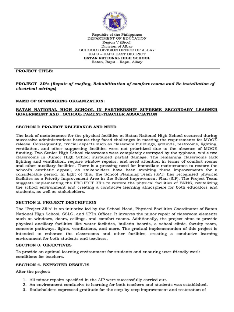 Physical Faci Proposal | PDF | Learning Physical Faci Proposal | PDF | Learning