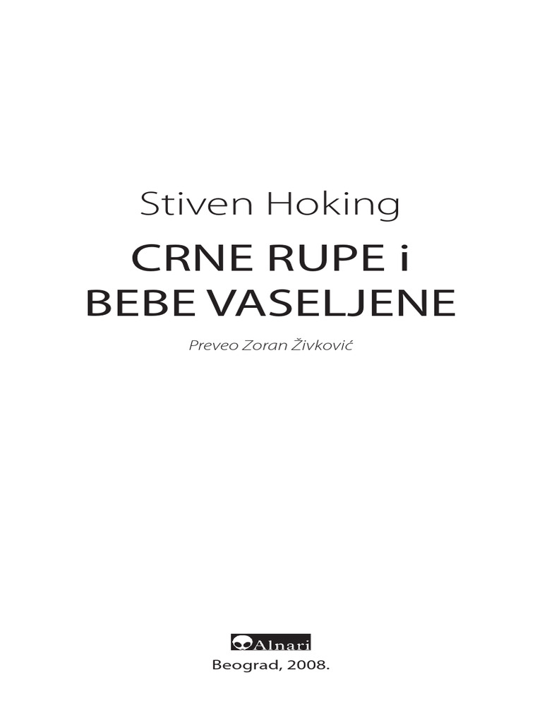 Crne Rupe I Bebe Vaseljene | PDF