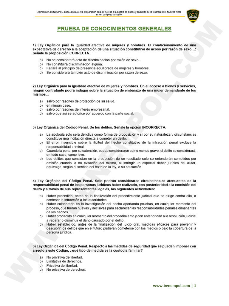 Simulacro 2. Conocimientos (2023) | PDF | Fiscal | Ministerio (Departamento de Gobierno)