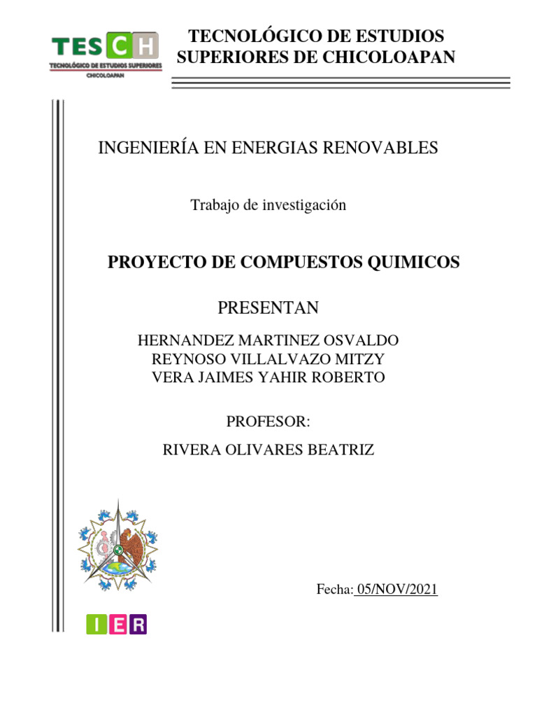 Compuestos Quimicos Pdf ácido Hidróxido
