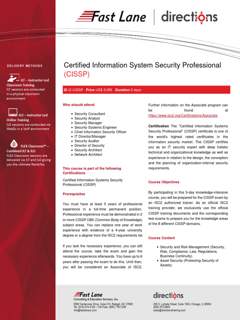 Fast Lane - I2-CISSP | PDF | Educational Technology | Securities