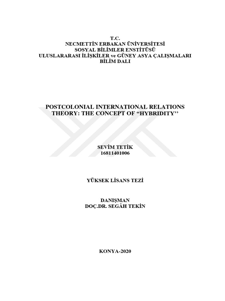 Postcolonial International Relations | PDF | Postcolonialism | Colonialism