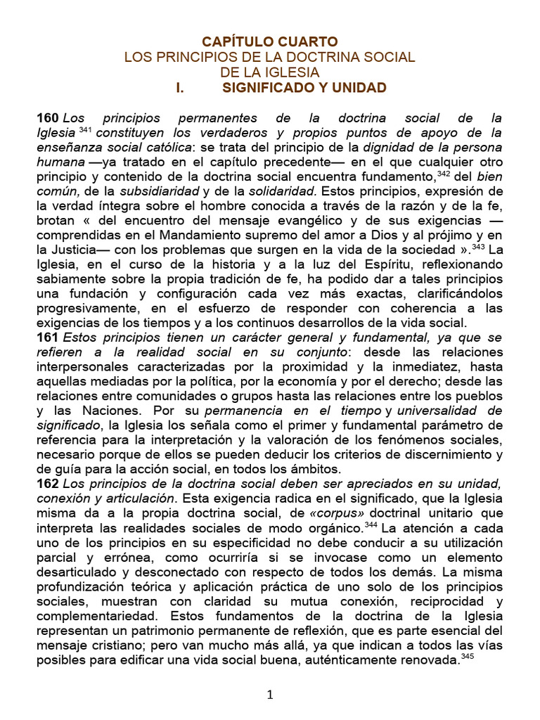 Compendio de Doctrina Social | PDF | Bien común | Democracia