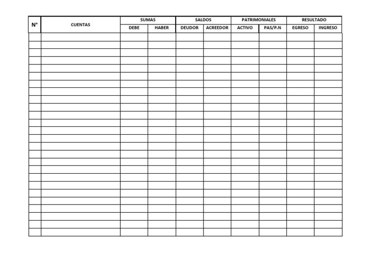 Pre-Balance 8 Columnas Blanco Ok | PDF