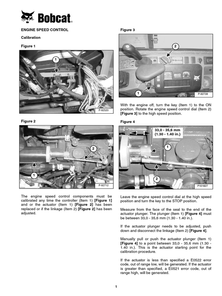 Engine Speed Control Calibration Guide | PDF | Calibration | Machines