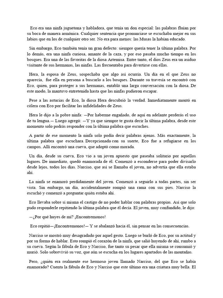 Eco y Narciso | PDF