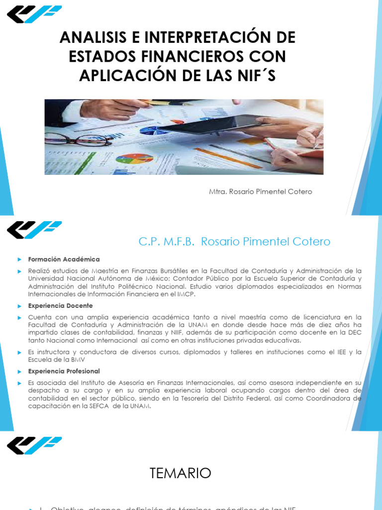 Analisis e Interpretación de Edos Fin Aplicando Nifs 2023 | PDF | Ratio financiero | normas ...