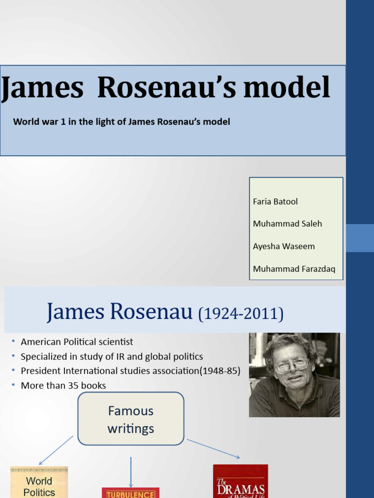 James Rosenau's Model and Ww1 UNDER JRM | PDF | World War I | Allies Of ...