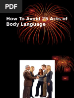Body Language Do's and Don'ts | PDF | Body Language | Psychological Concepts
