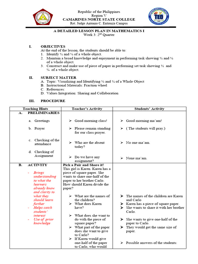 Lesson Plan 20alvaro | PDF | Lesson Plan | Behavior Modification
