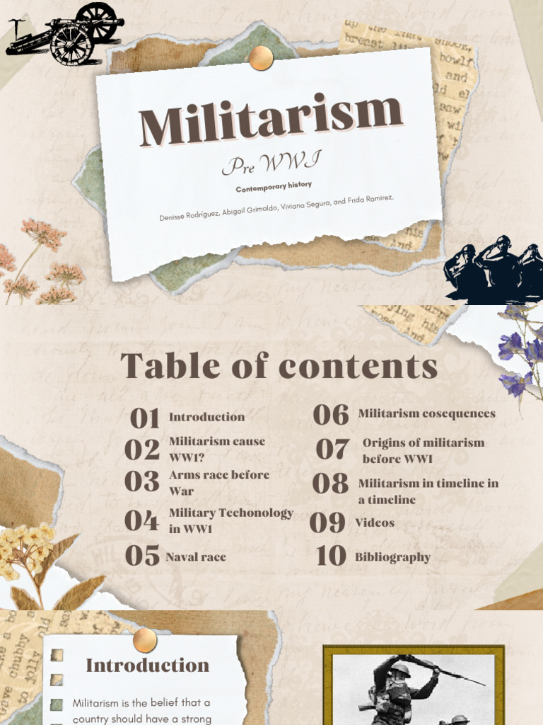 Militarism WW1 | PDF | World War I | Wilhelm Ii