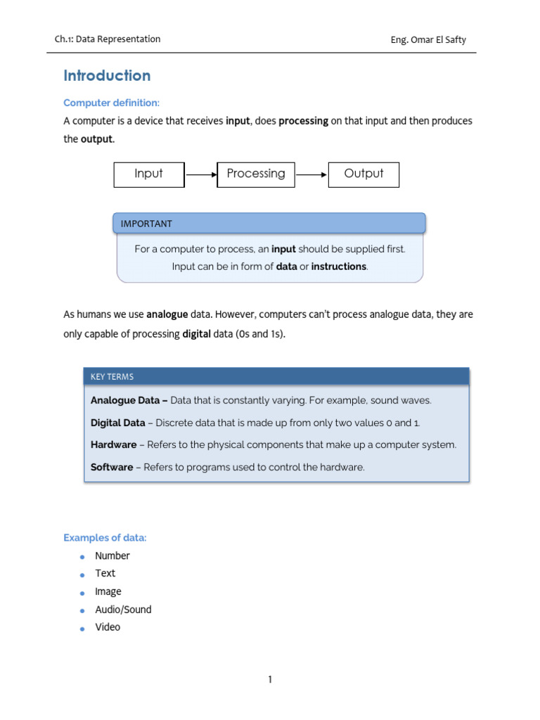 Ch1 - Data Representation | PDF | Byte | Image Resolution