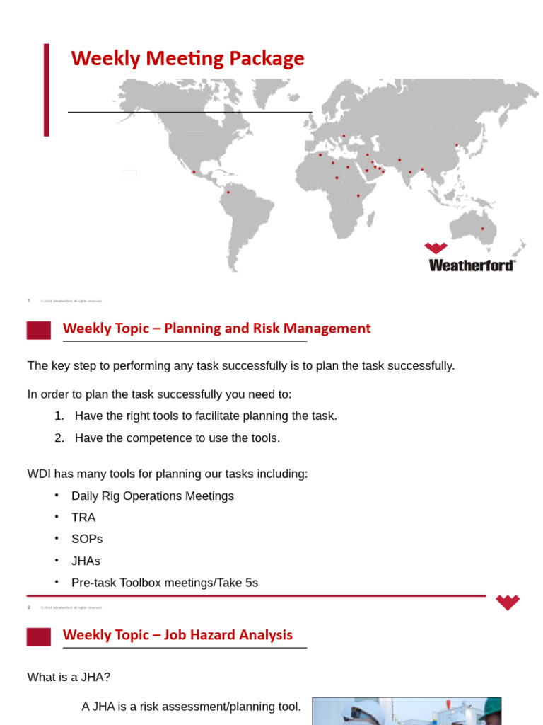 Weekly Toolbox Talk - WK 1 | PDF | Personal Protective Equipment ...