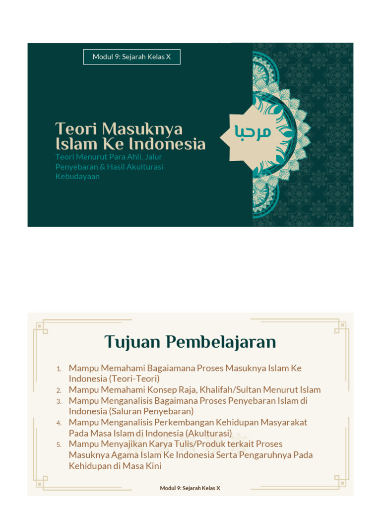 Teori Masuknya Islam ke Indonesia | PDF