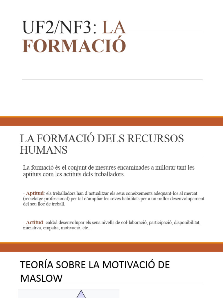 M04 UF2-NF3 La Formació | PDF