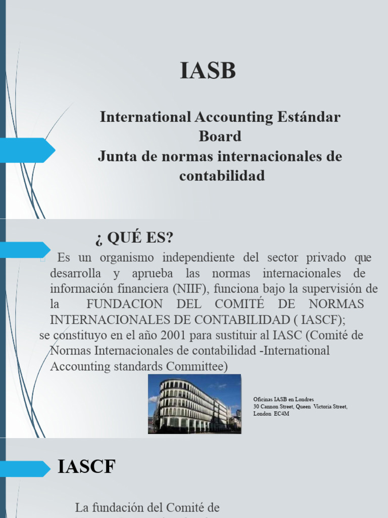 Iasc - Iasb | PDF | normas internacionales de INFORMACION FINANCIERA ...