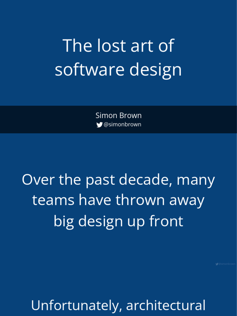 Reviving Up Front Design in Agile | PDF | Agile Software Development ...