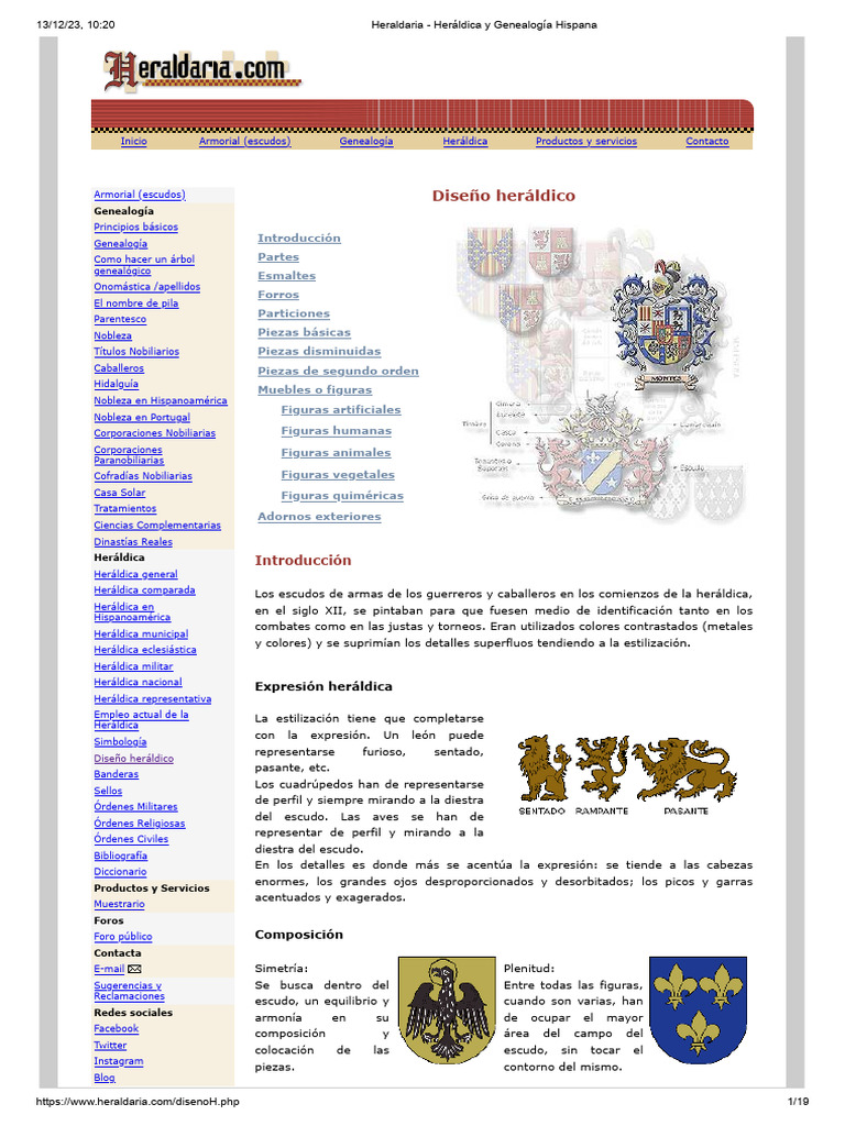 Heráldica y Genealogía Hispana | PDF | Heráldica | Feudalismo