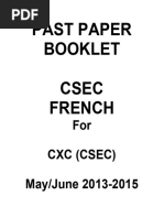 CSEC French P2 2021 MJ | PDF