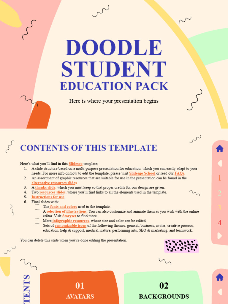 Doodle Student Education Pack Xl By Slidesgo Download Free Pdf