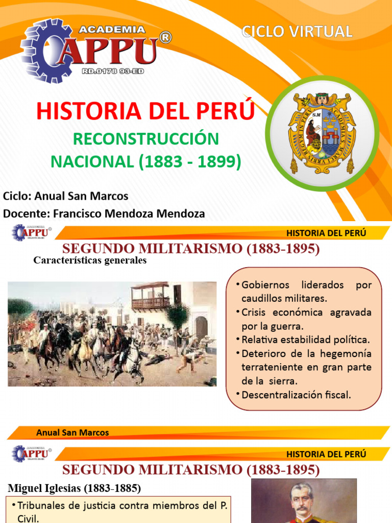 Reconstrucción Nacional y Segundo Militarismo | PDF | Perú | América ...