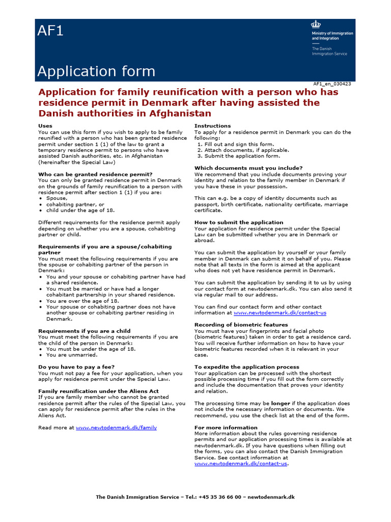 af1_en | PDF | Denmark | Marriage