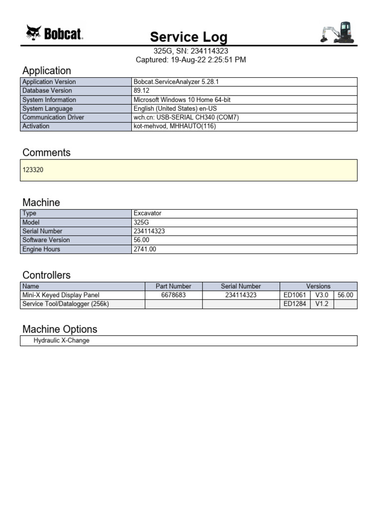 Service Log: Application | PDF | Software | Computer Engineering