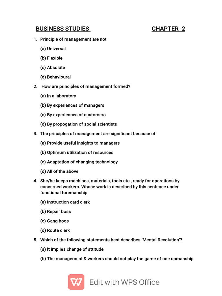 Chapter 2 Q | Download Free PDF | Employment | Science