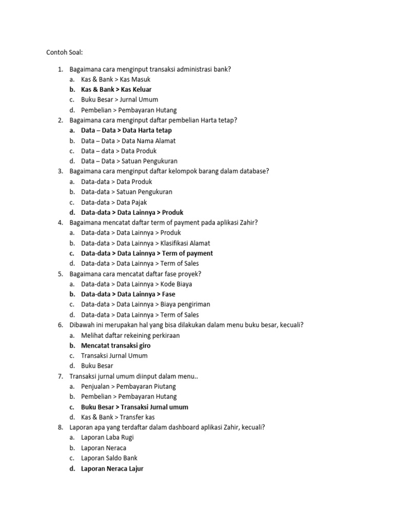 Draft Contoh Soal | PDF | Bisnis | Hukum
