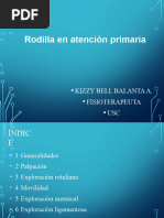 Exploración Clínica de la Rodilla | PDF | Rodilla | Anatomía humana