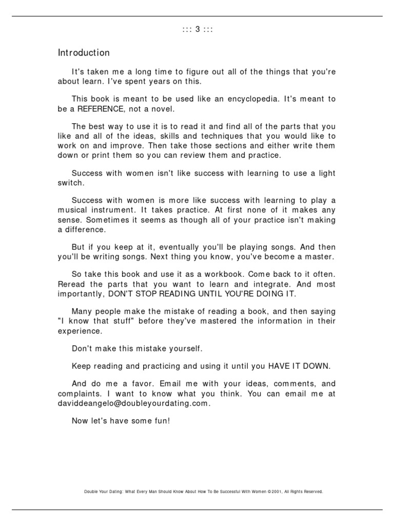 Dating Success Guide for Men | PDF