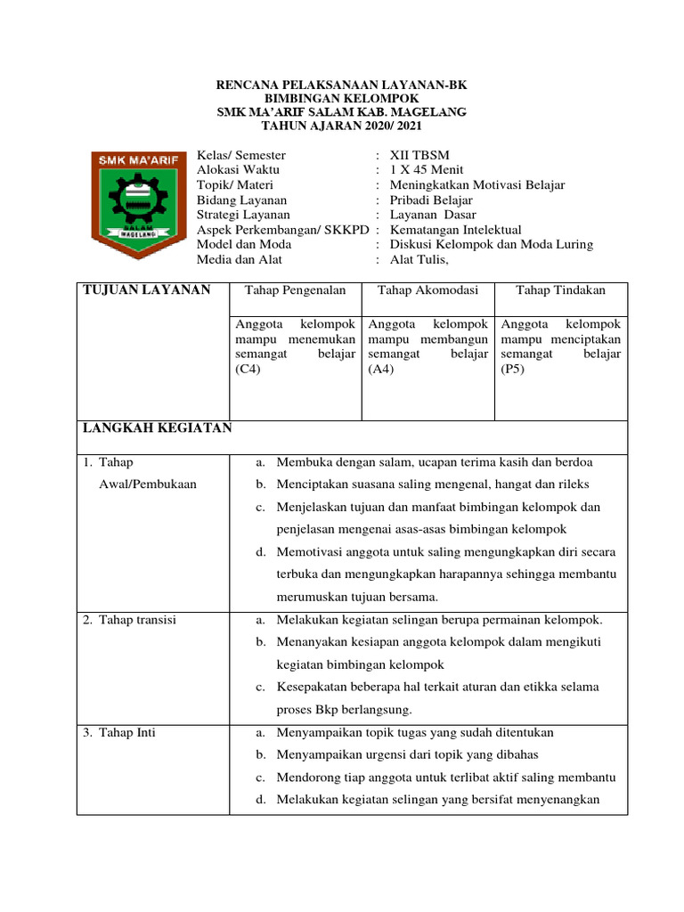 RPL Bimbingan Kelompok | PDF