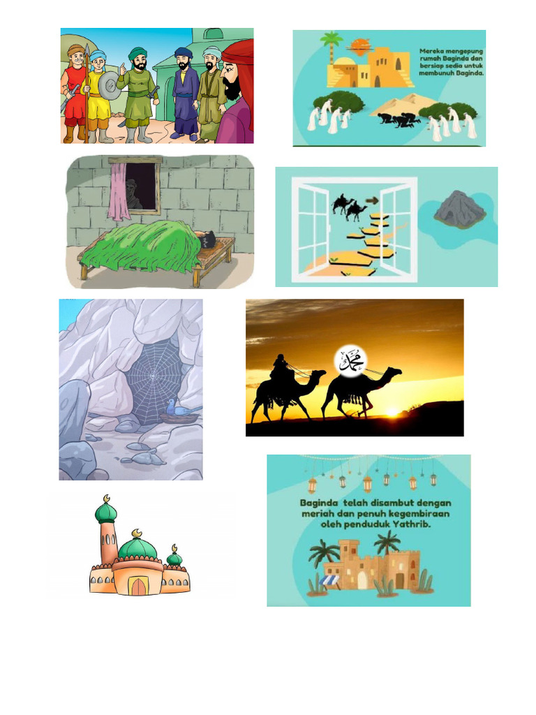 Timeline Perjalanan Hijrah Nabi Muhammad | PDF