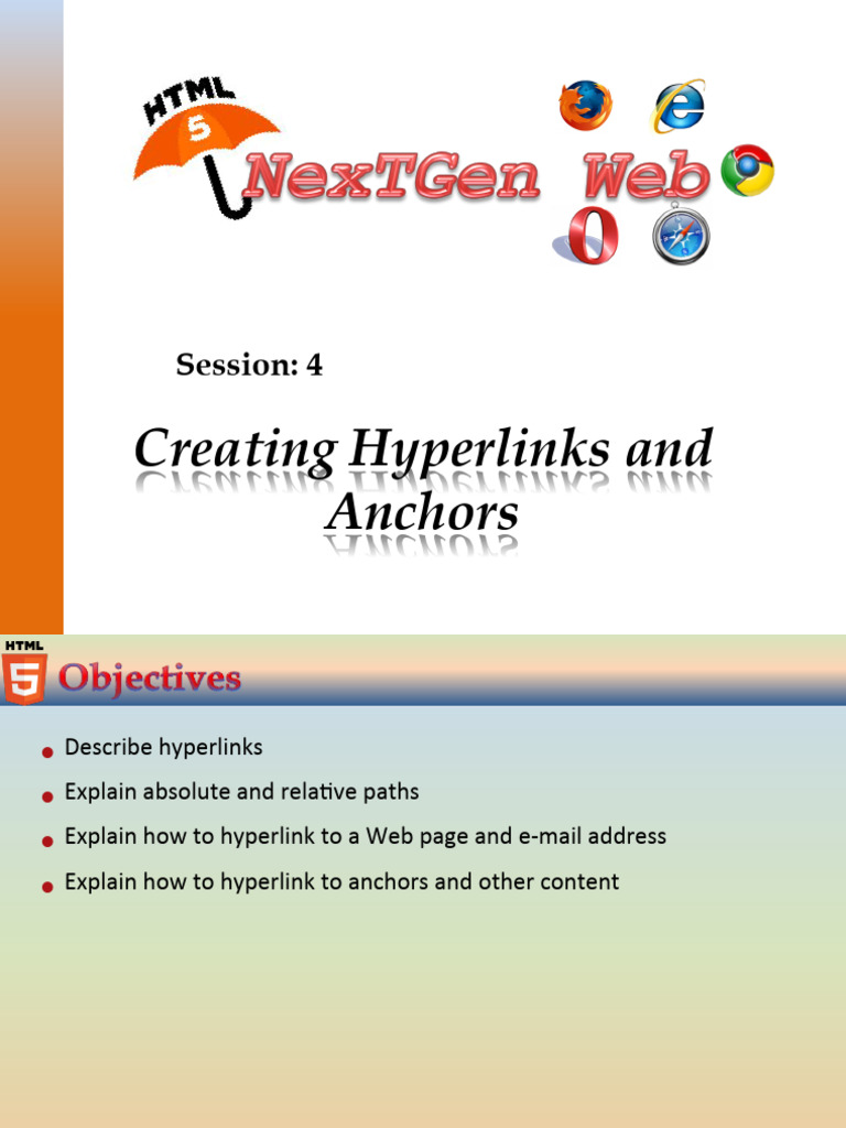 B3. Creating Hyperlinks and Anchor | PDF | Hyperlink | Computing